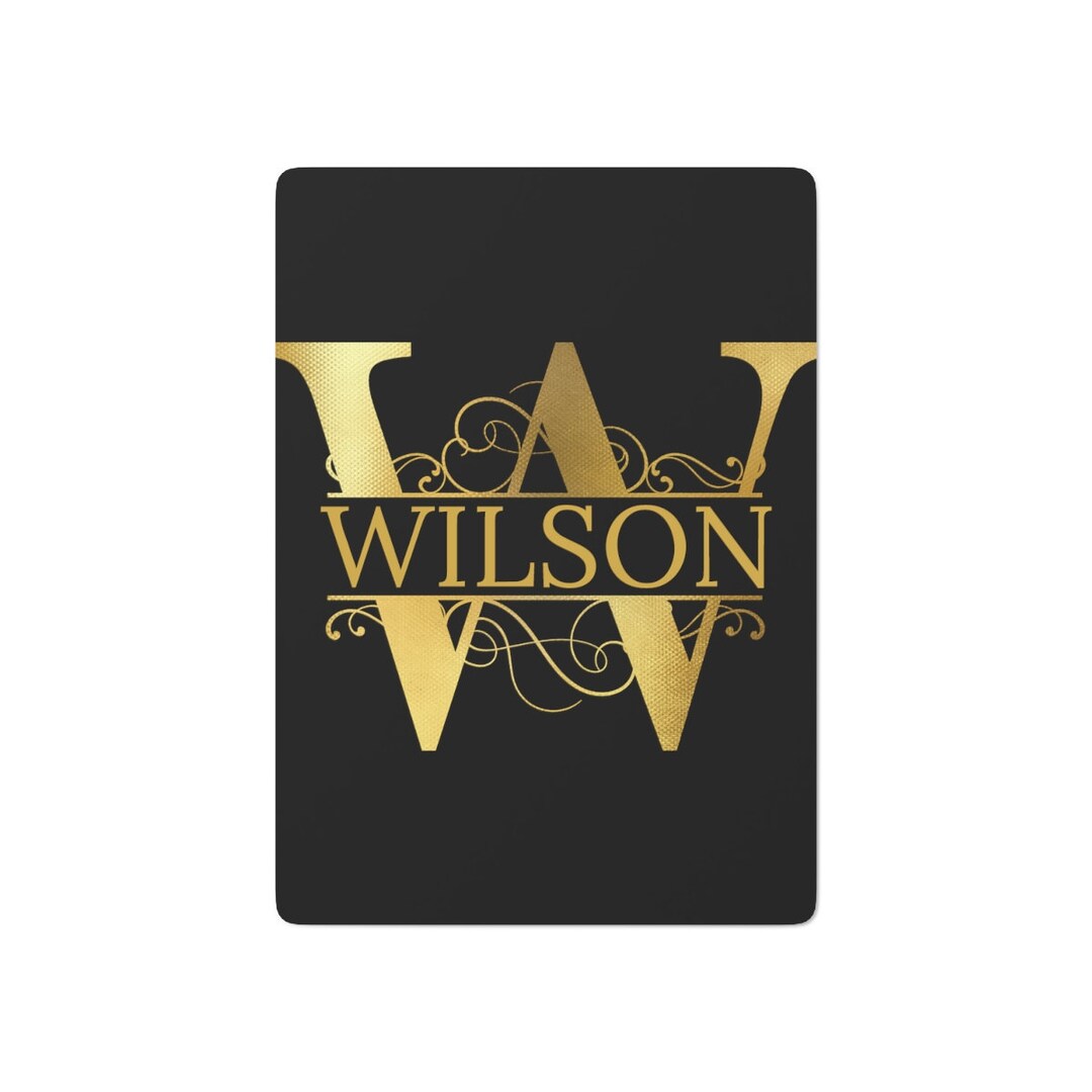 Monogram Playing Cards | Game Night | Poker | Blackjack - Etsy