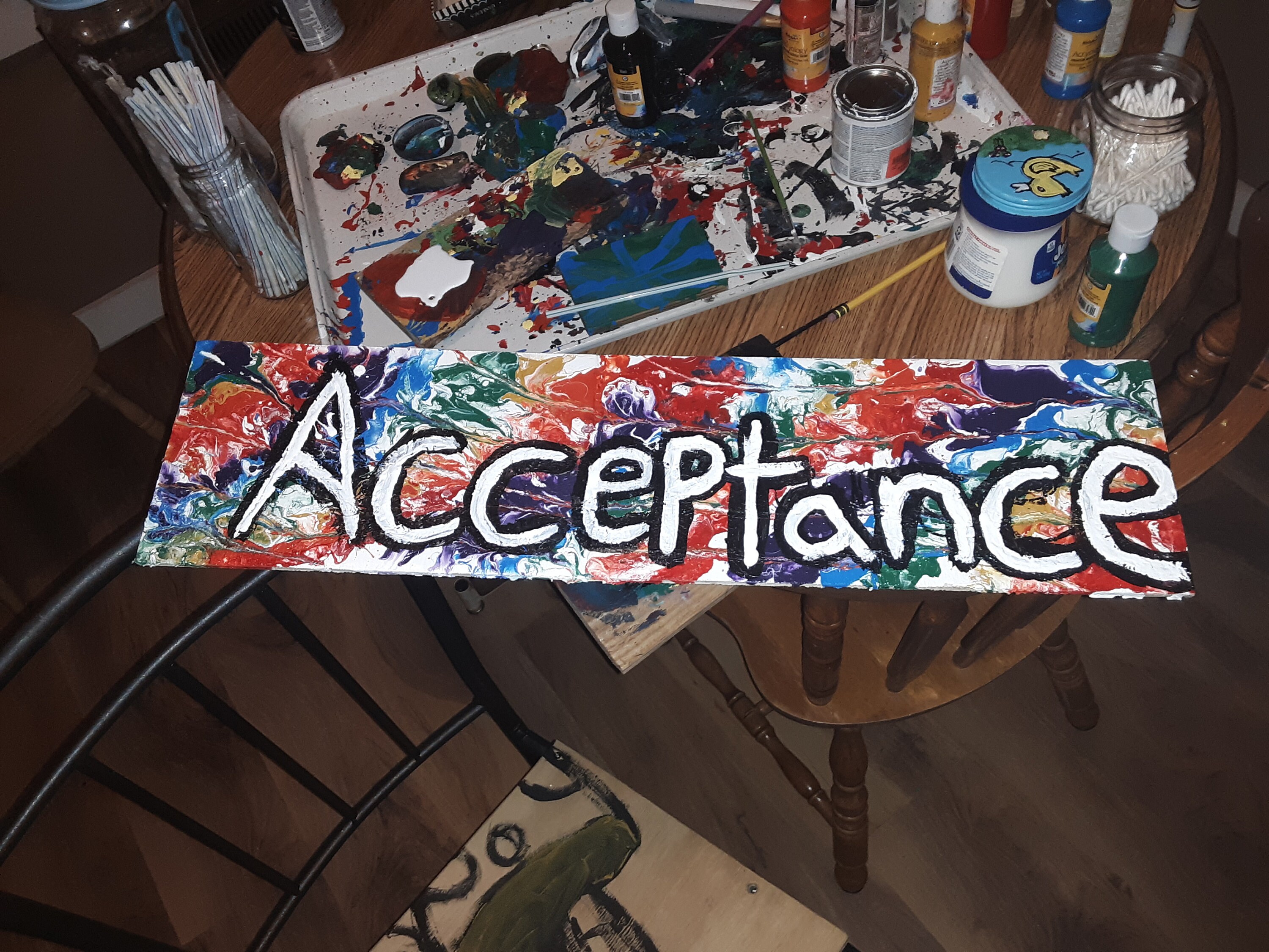 Acceptance, Pride Wooden Rainbow Sign - Etsy