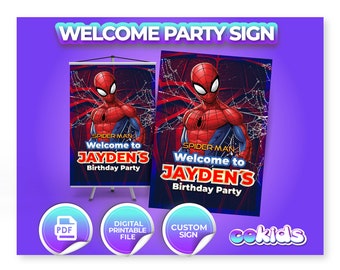 Spider Man Welcome Sign - Etsy