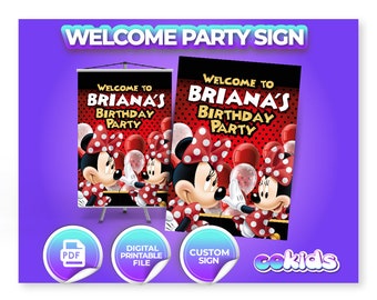 Minnie Mouse Welcome Sign | Etsy