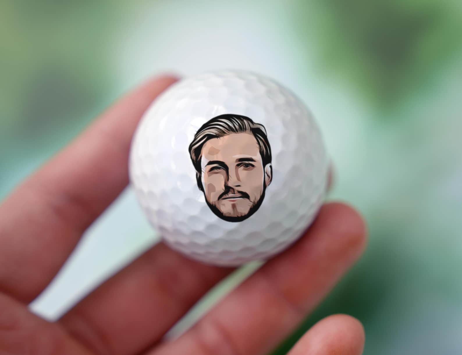 Portrait on Golf Ball, Portrait From Photo, Funny Golf Balls ...