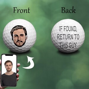 Portrait on Golf Ball, Portrait From Photo, Funny Golf Balls ...