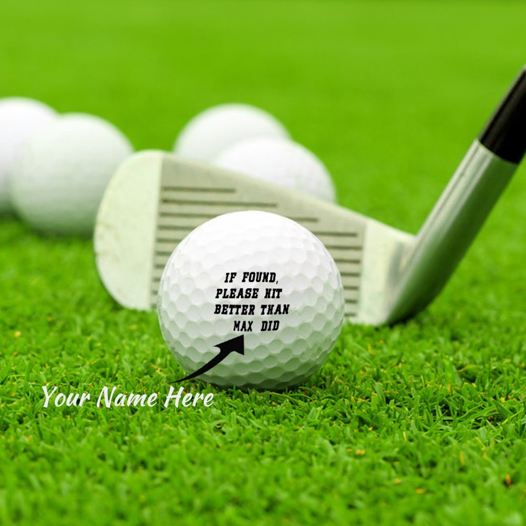 Text Printing Golf Balls Custom Golf Balls Personalized Golf - Etsy