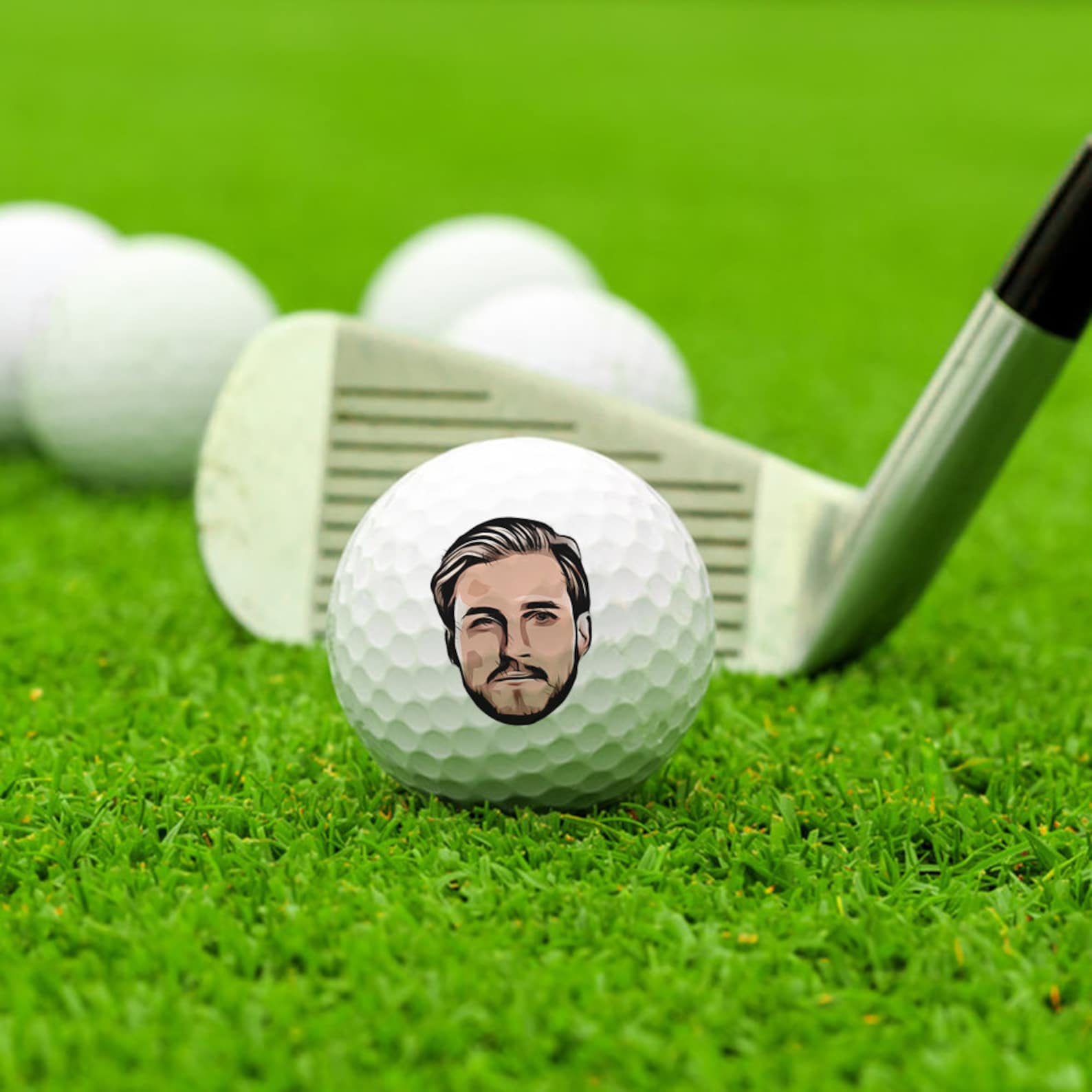 Portrait on Golf Ball, Portrait From Photo, Funny Golf Balls ...