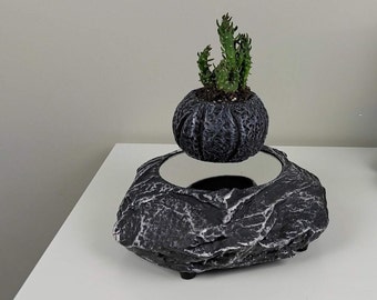 Flying Pot Levitating Floating Plant Pot Magnetic Rotating Air Bonsai ...
