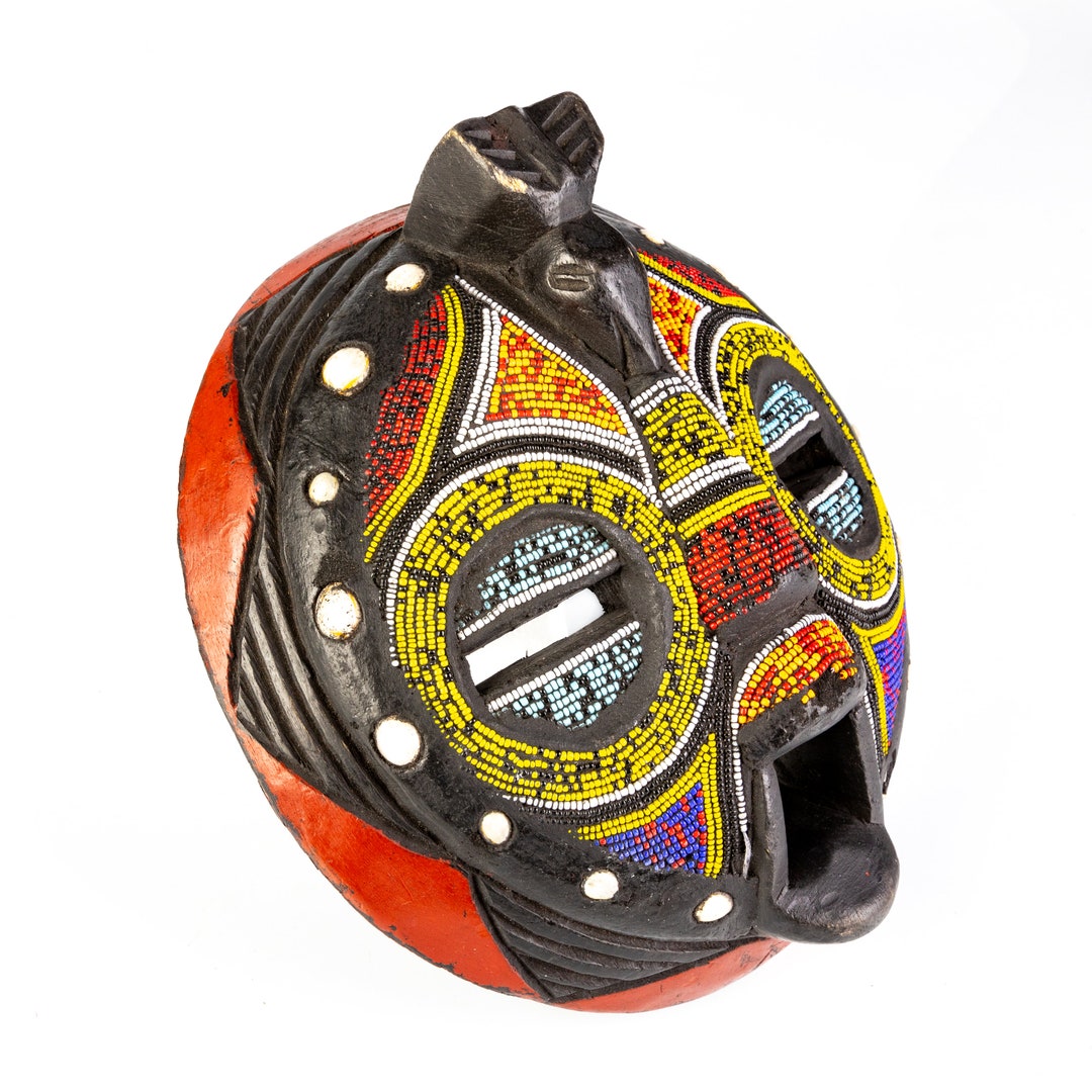 Ashanti Mask From Ghana – African Art, Tribal Masks, Akan, Beadwork ...