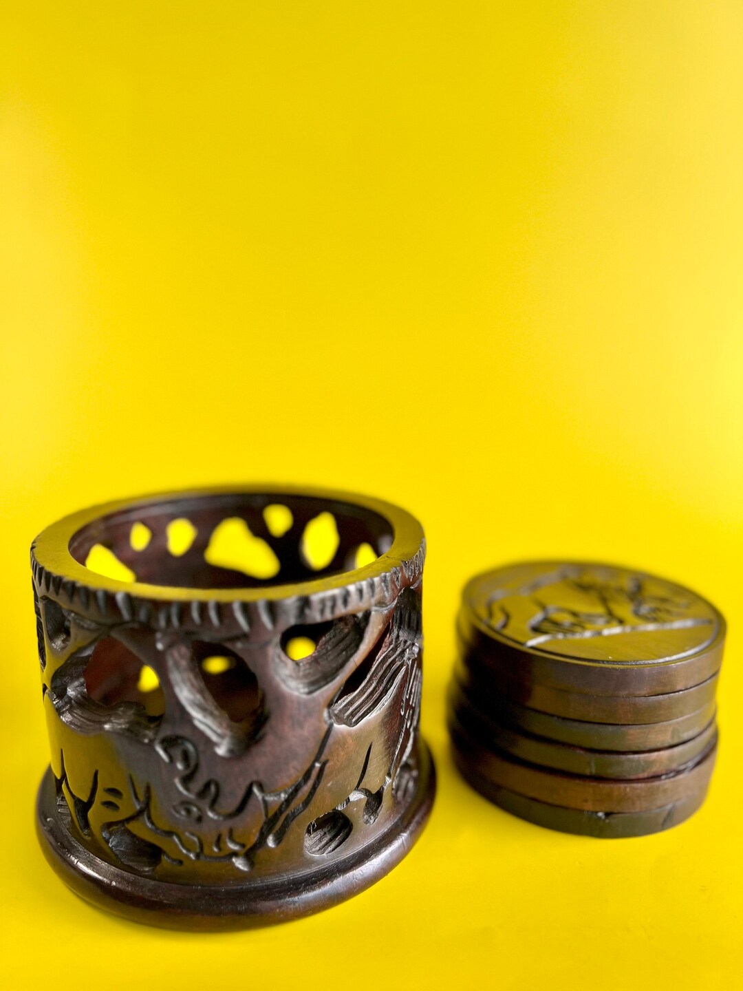 African Wildlife Coasters – African Art, Handmade, Animal Art, Woodwork ...