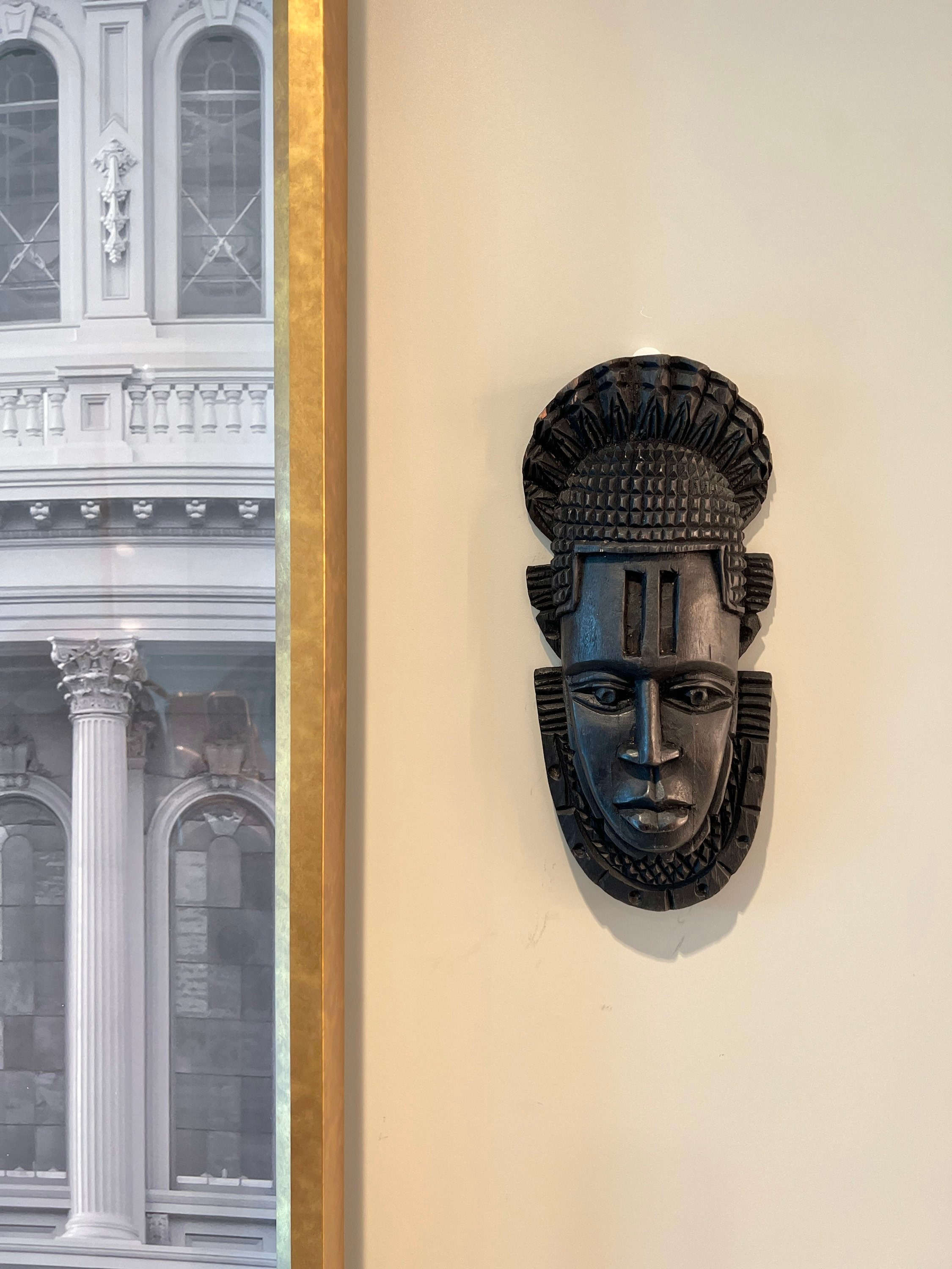 Authentic Benin FESTAC Mask: African Art Handmade Woodwork - Etsy