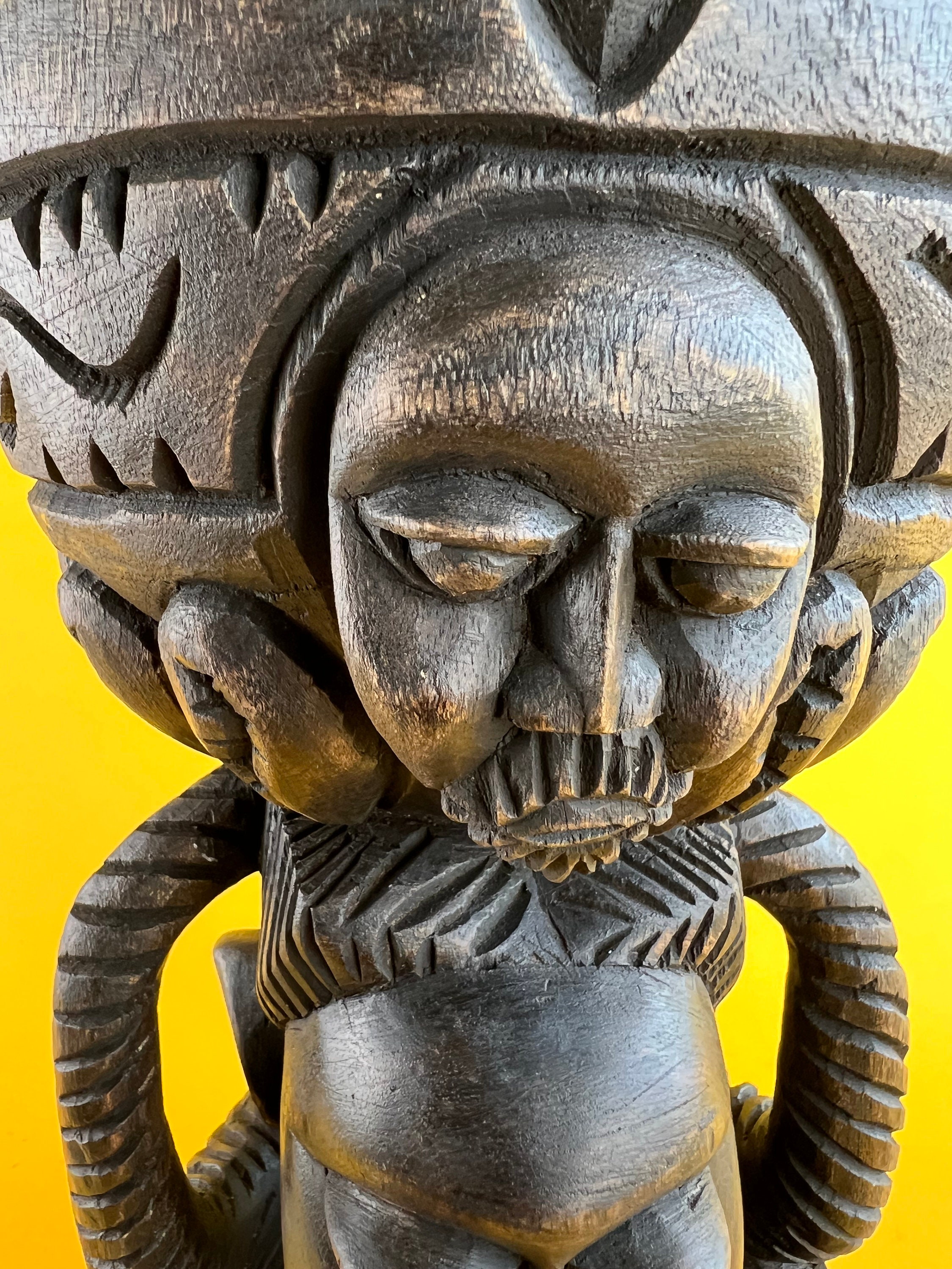 Calabash Sculpture – African Art, Woodwork, Handmade, Home Art Decor ...