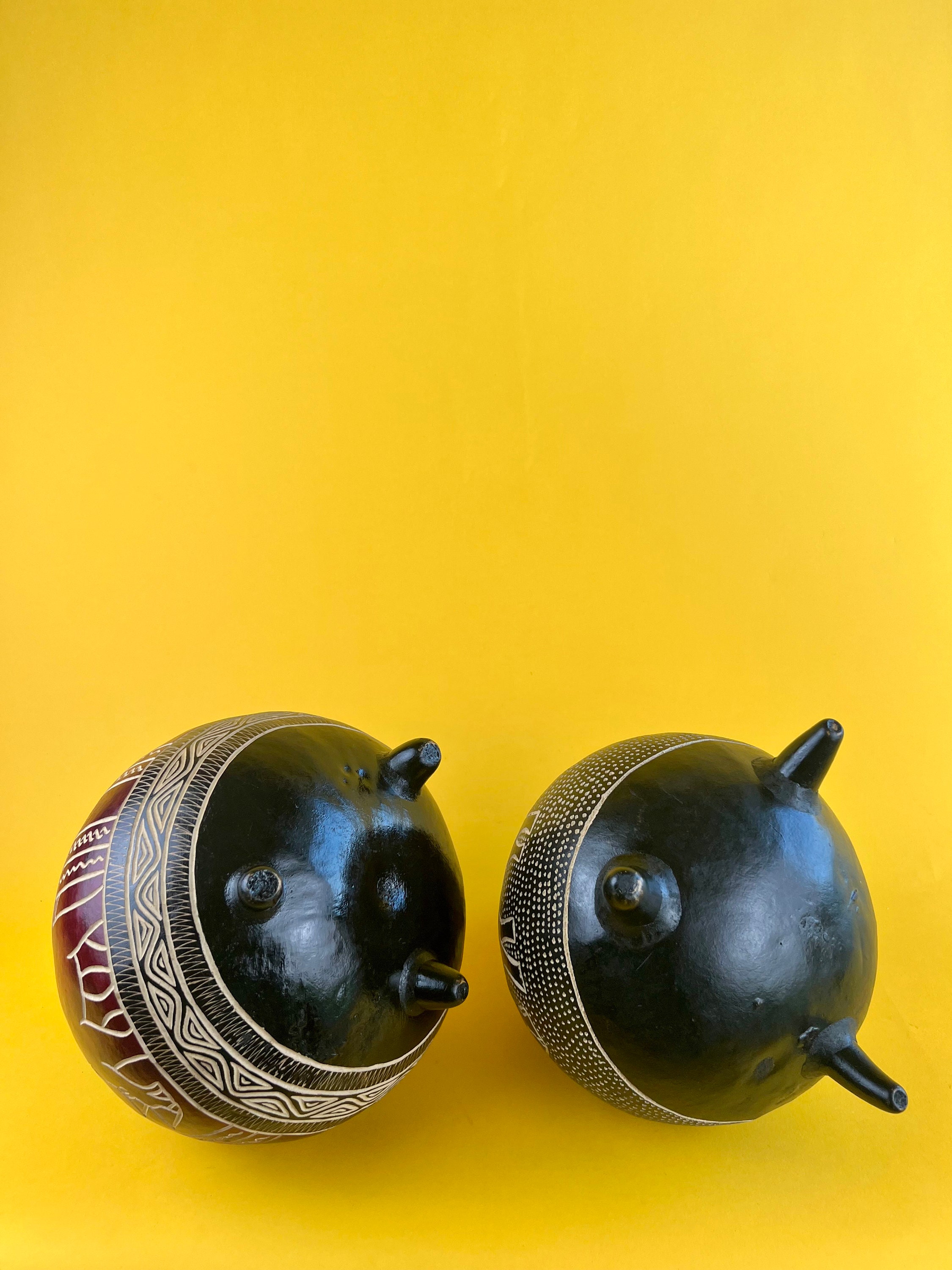 Decorative African Calabash Handmade, Maasai Gourds, African Art, Home ...