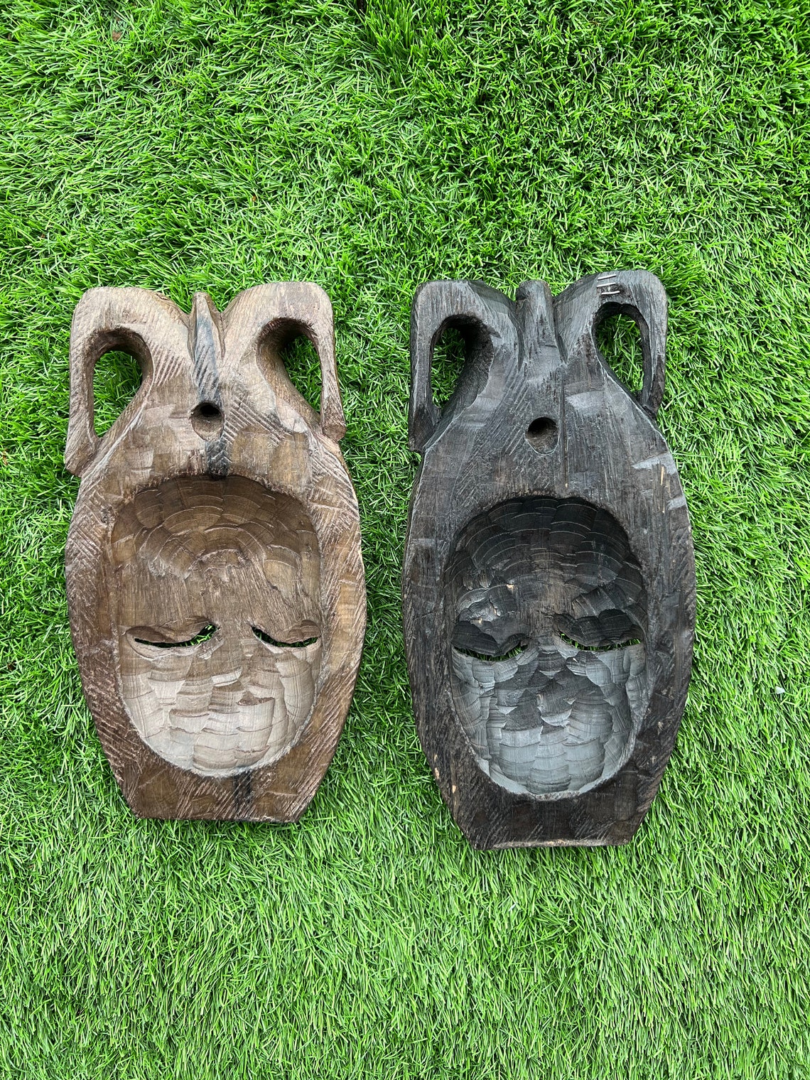 Authentic Handmade Tribal Woman Face Mask African Art, Wood Wall Décor ...