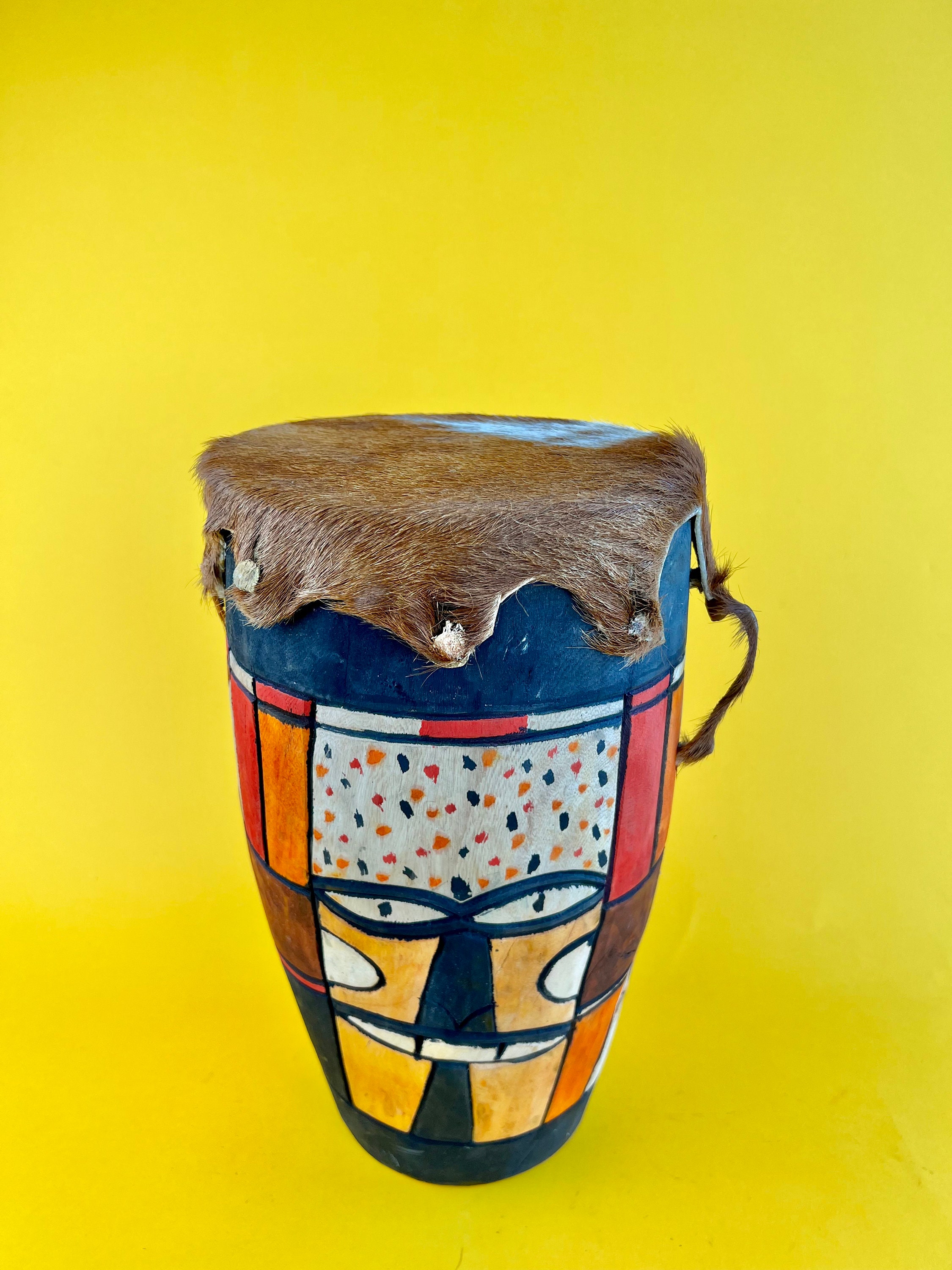 Swazi Drums Handmade, African Artwork, Authentic Cow Hide, African ...