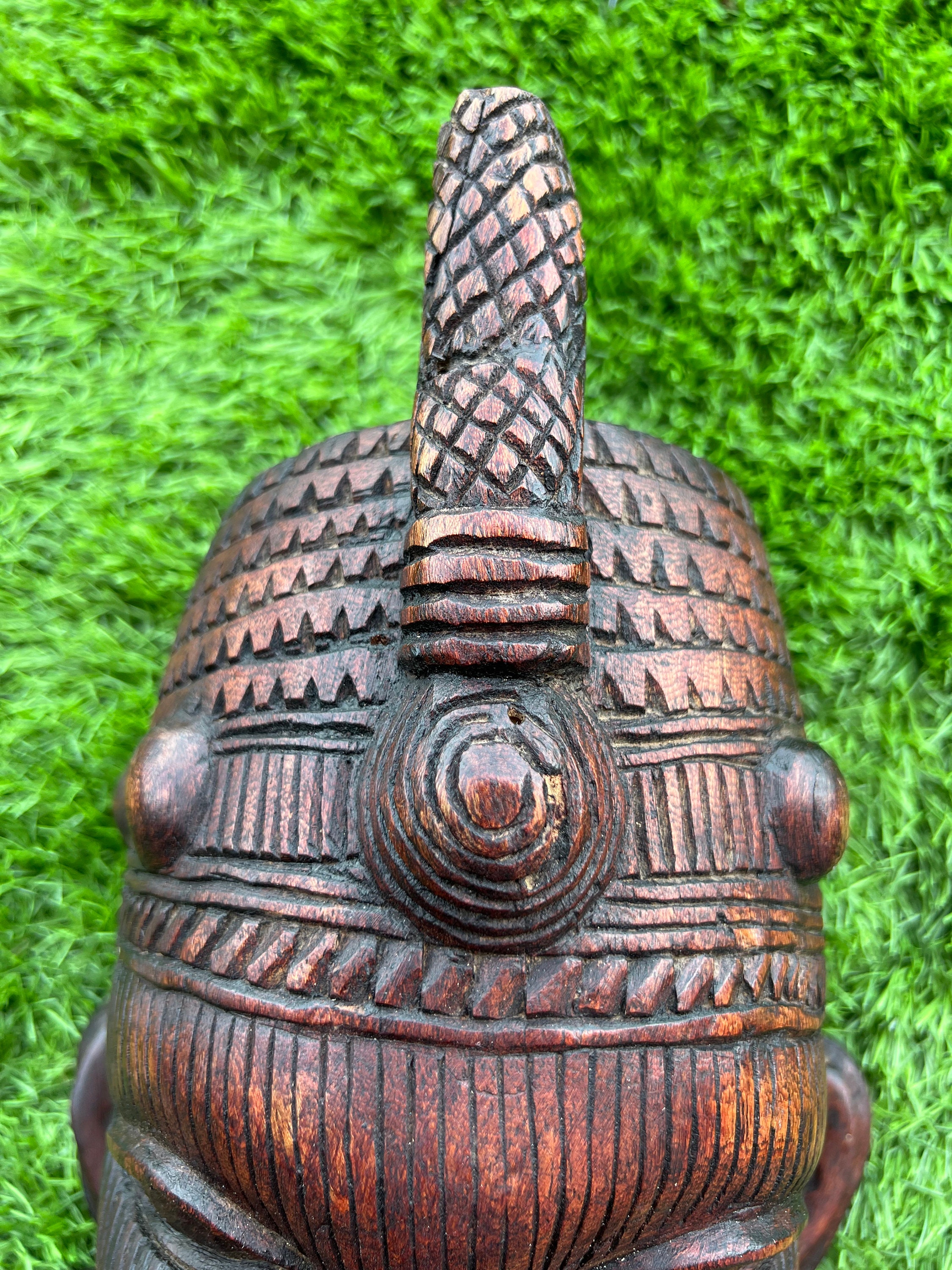 Authentic Handmade King Mask African Art Woodwork - Etsy
