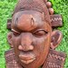 Authentic Handmade African Queen Mask – African Art, Wood Wall Décor ...