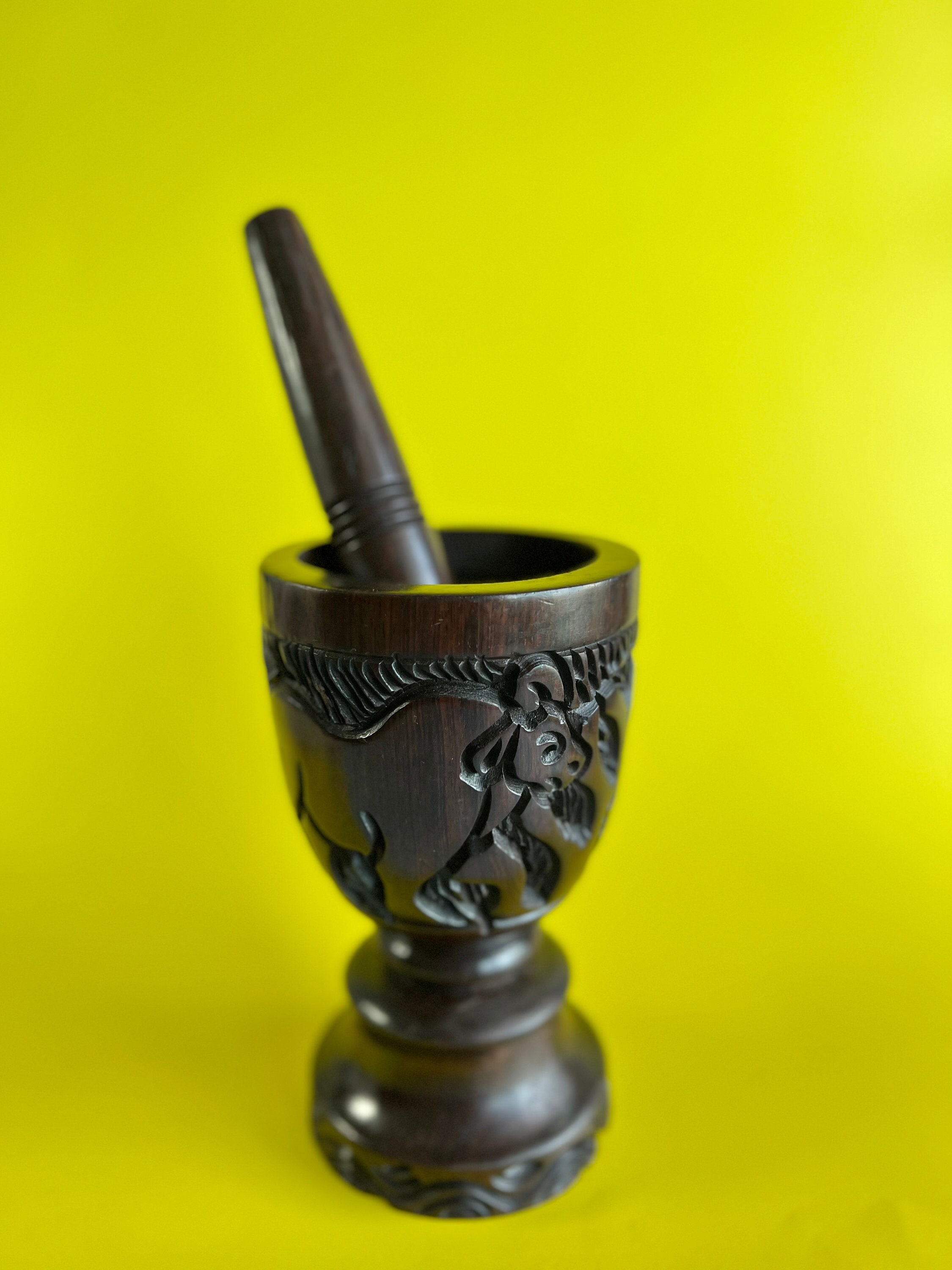 Wildlife Mortar and Pestle Handmade, African Art, Traditional Woodwork ...