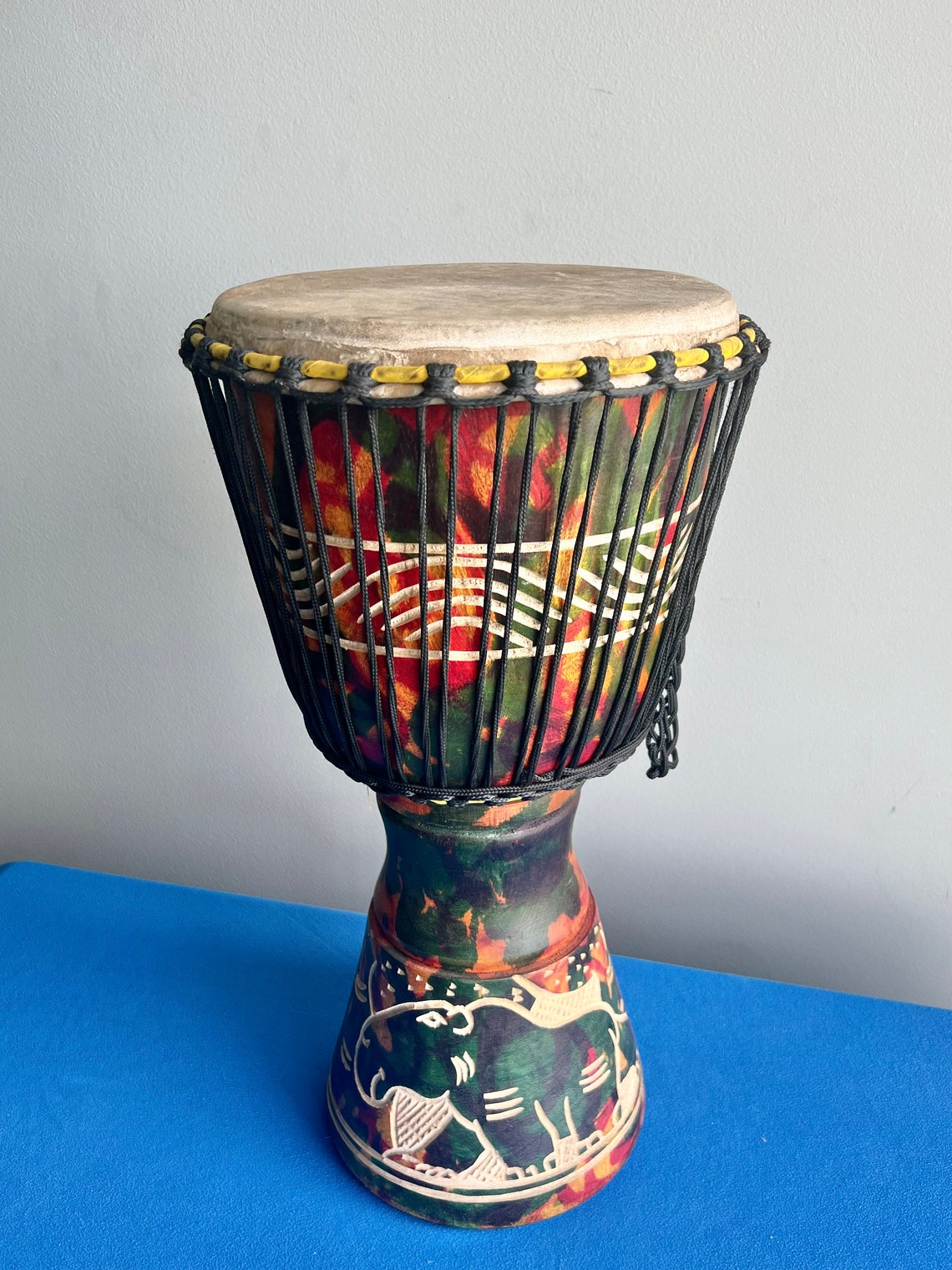 Handmade African Djembe Drum – African Art, Woodwork, African Drum ...