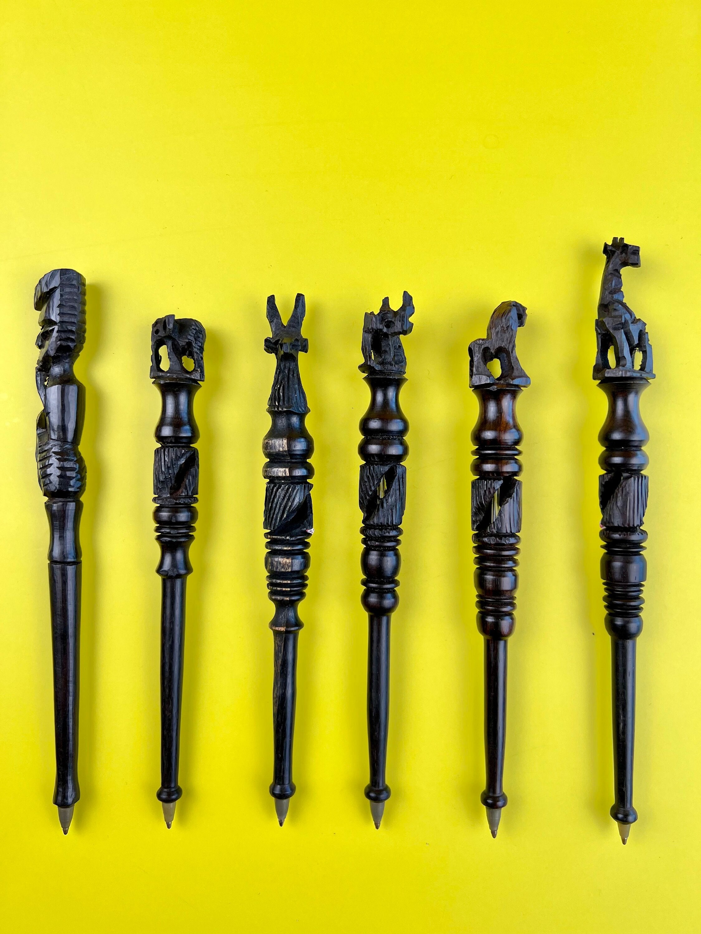 Safari Pens Handmade, African Art, Maasai Animals, Woodwork, Ebony Wood ...