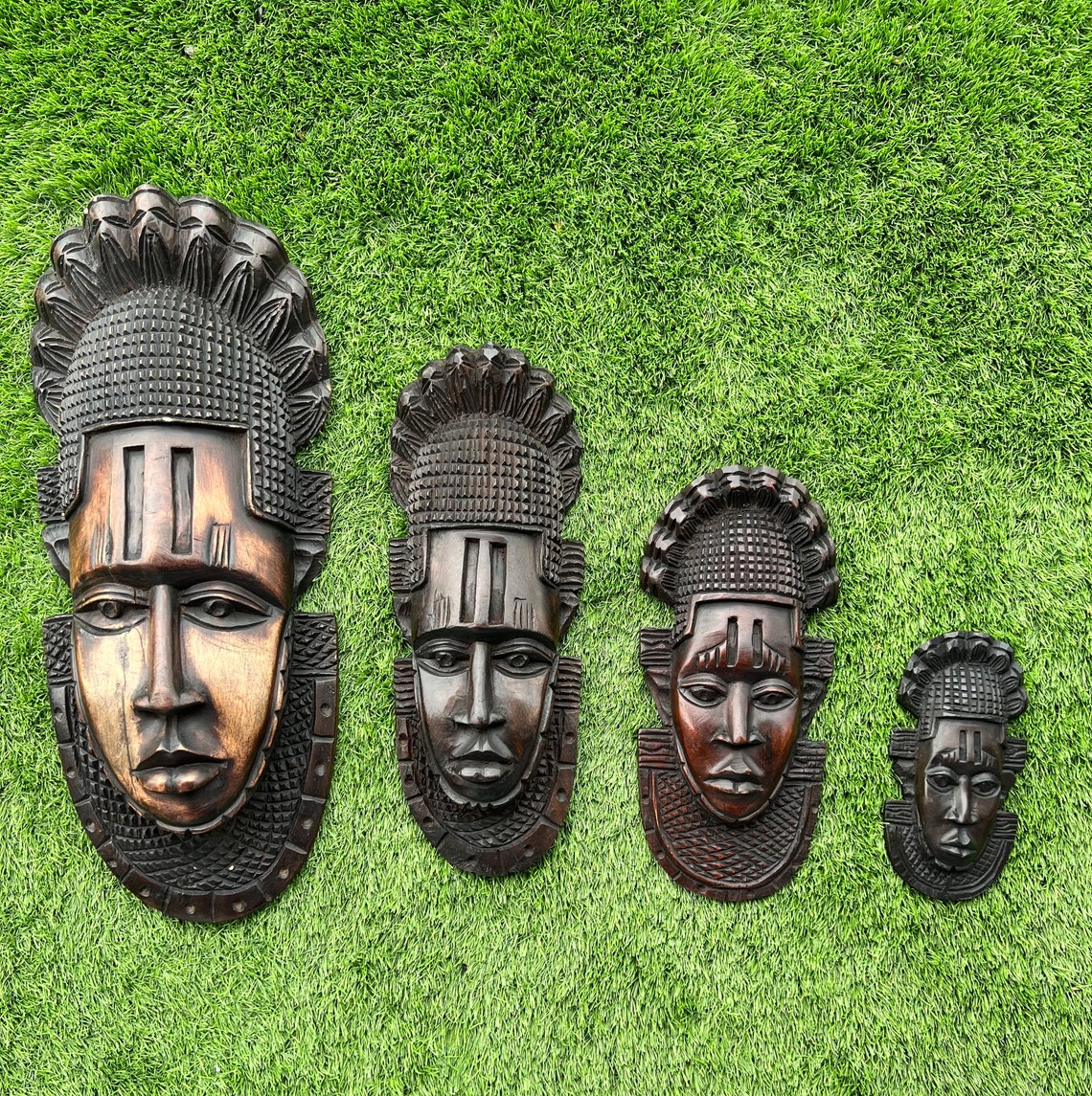 Authentic Benin FESTAC Mask: African Art, Handmade, Woodwork, Wall Art ...