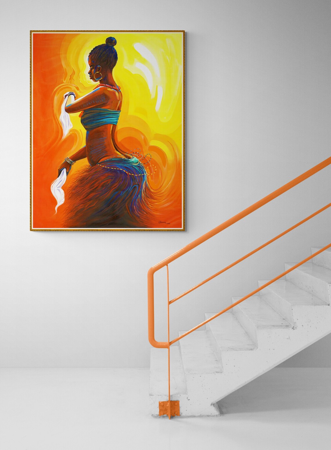 Traditional Dancer – African Art, Canvas Print, Wall Art Décor, Woman ...