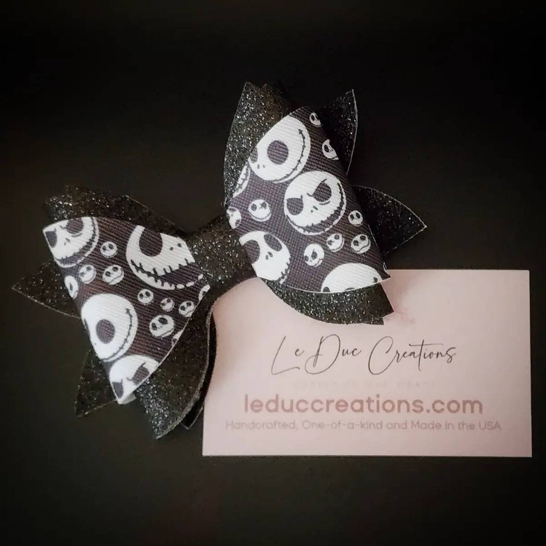 Jack Skellington Bow - Etsy