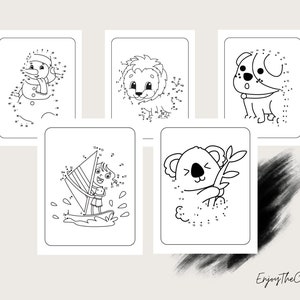 50 Printable Dot to Dot Coloring Pages for Boys, Girls, Teens, Kids ...