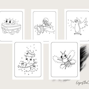 50 Printable Dot to Dot Coloring Pages for Boys, Girls, Teens, Kids ...