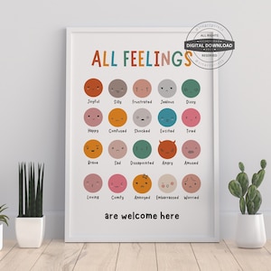 All Feelings Are Welcome Here | Therapy Office Decor, School Counselor ...