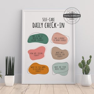 Daily Check in | Mental Health, Therapy Office Decor, Daily Checklist ...