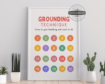 Kids Coping Skills, Calm Cards, Mindfulness Cards, Grounding Technique ...