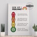 Zones of Regulation Mood Meter Digital Poster Print Feelings ...