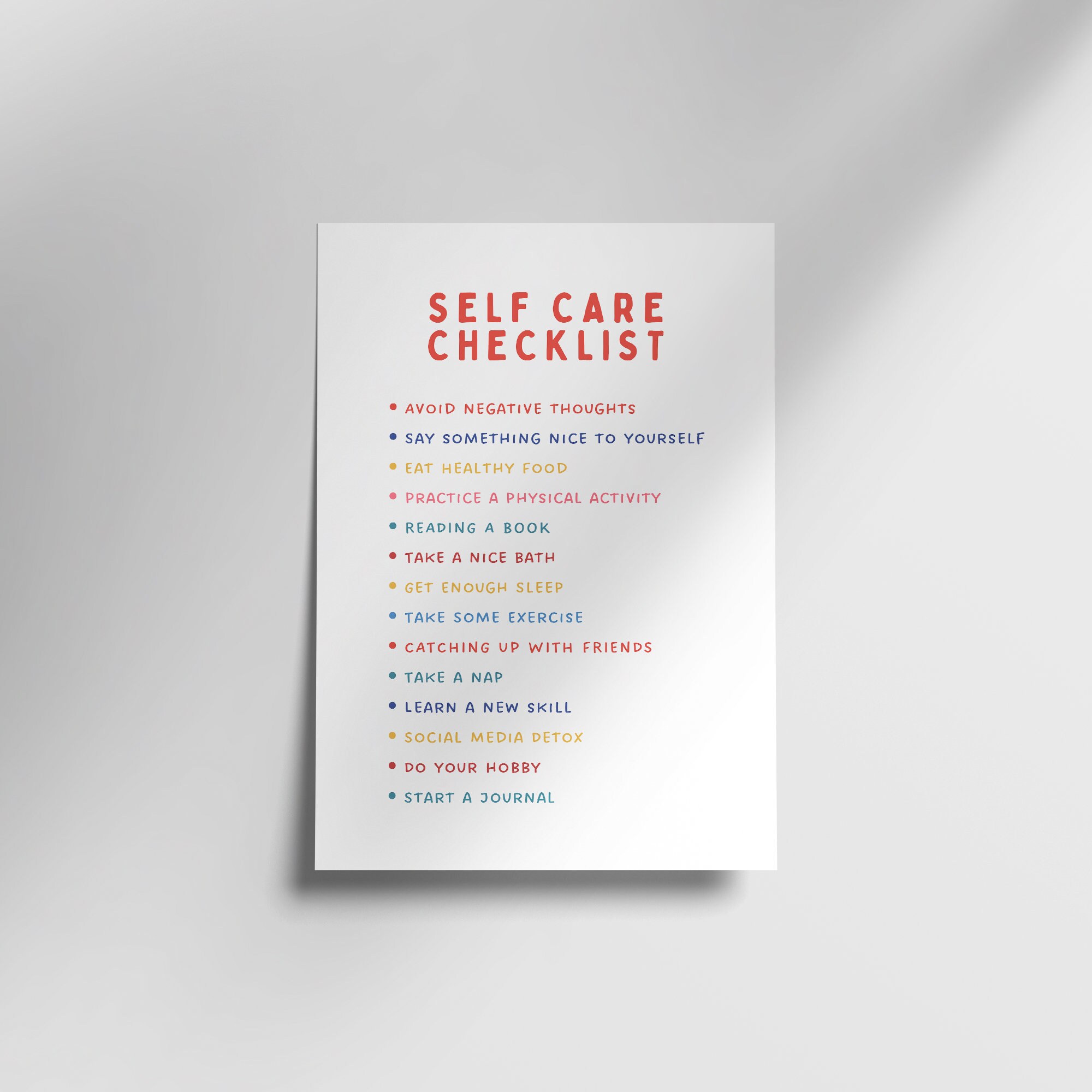 Self Care Positive Affirmations Office Decor Therapy Office School ...