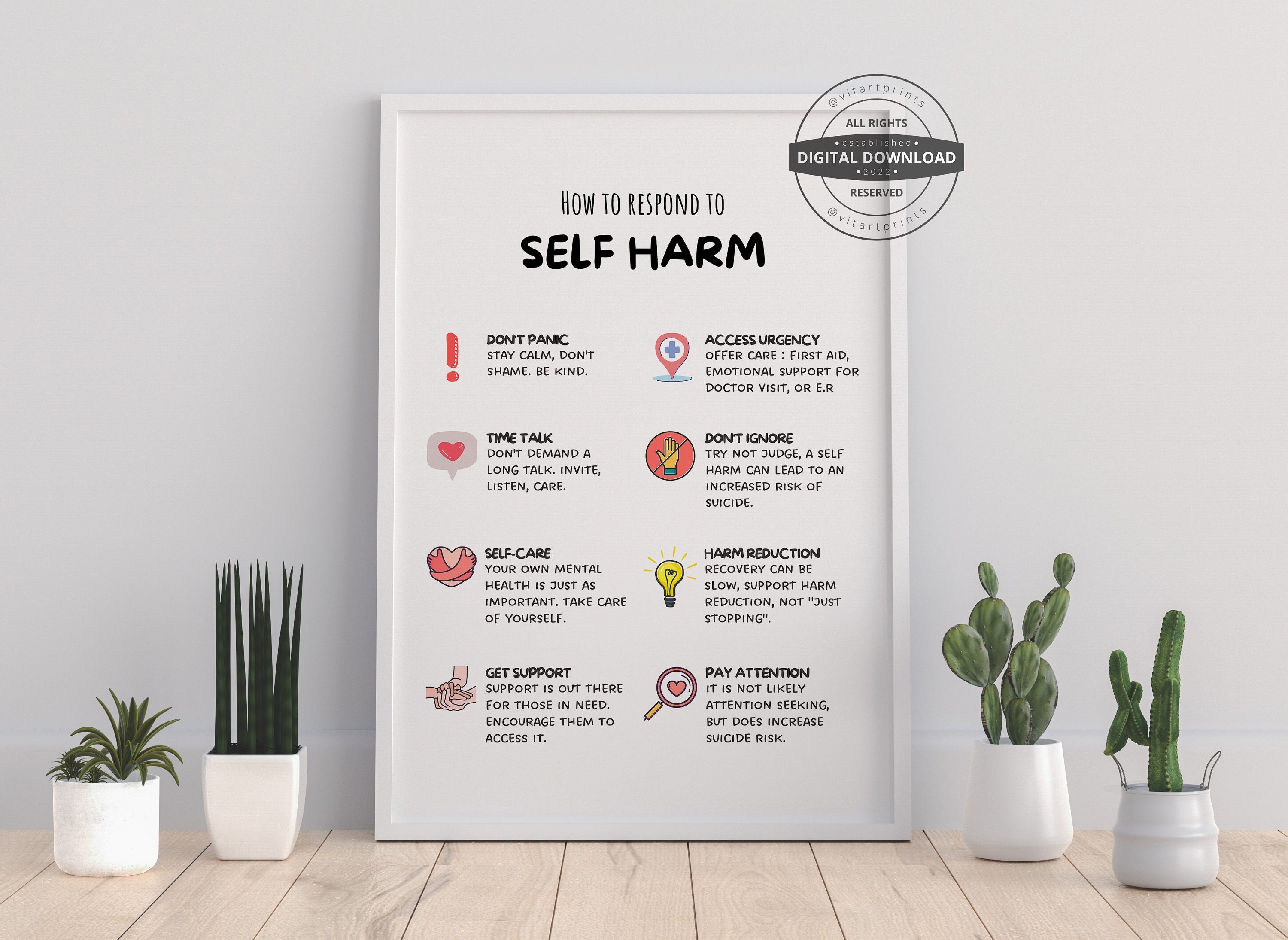Self Care Poster Self Respect Therapy Office Decor Social Psychology ...