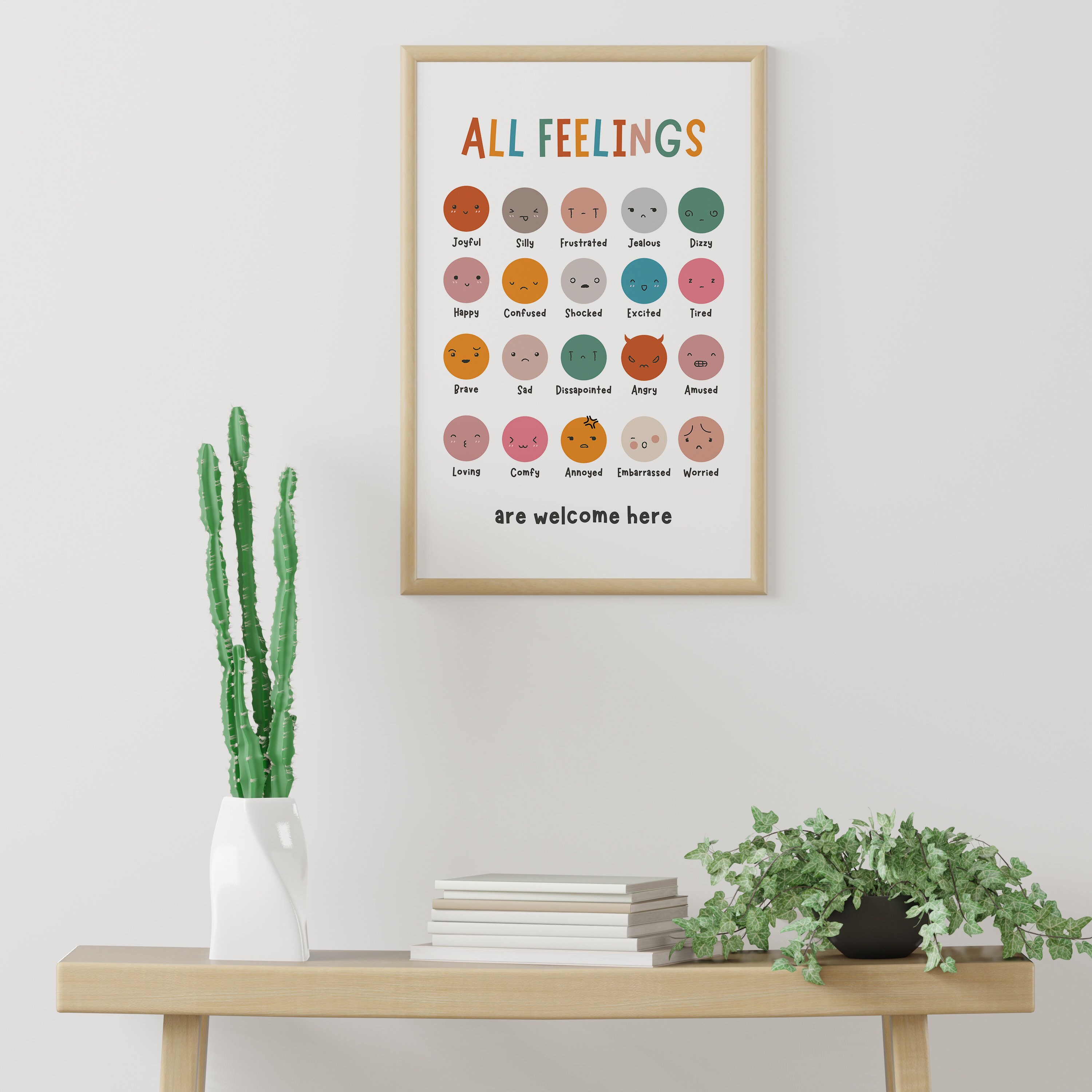 All Feelings Are Welcome Here | Therapy Office Decor, School Counselor ...