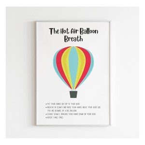 Balloon Breath Grounding Technique Therapy Office Decor School ...