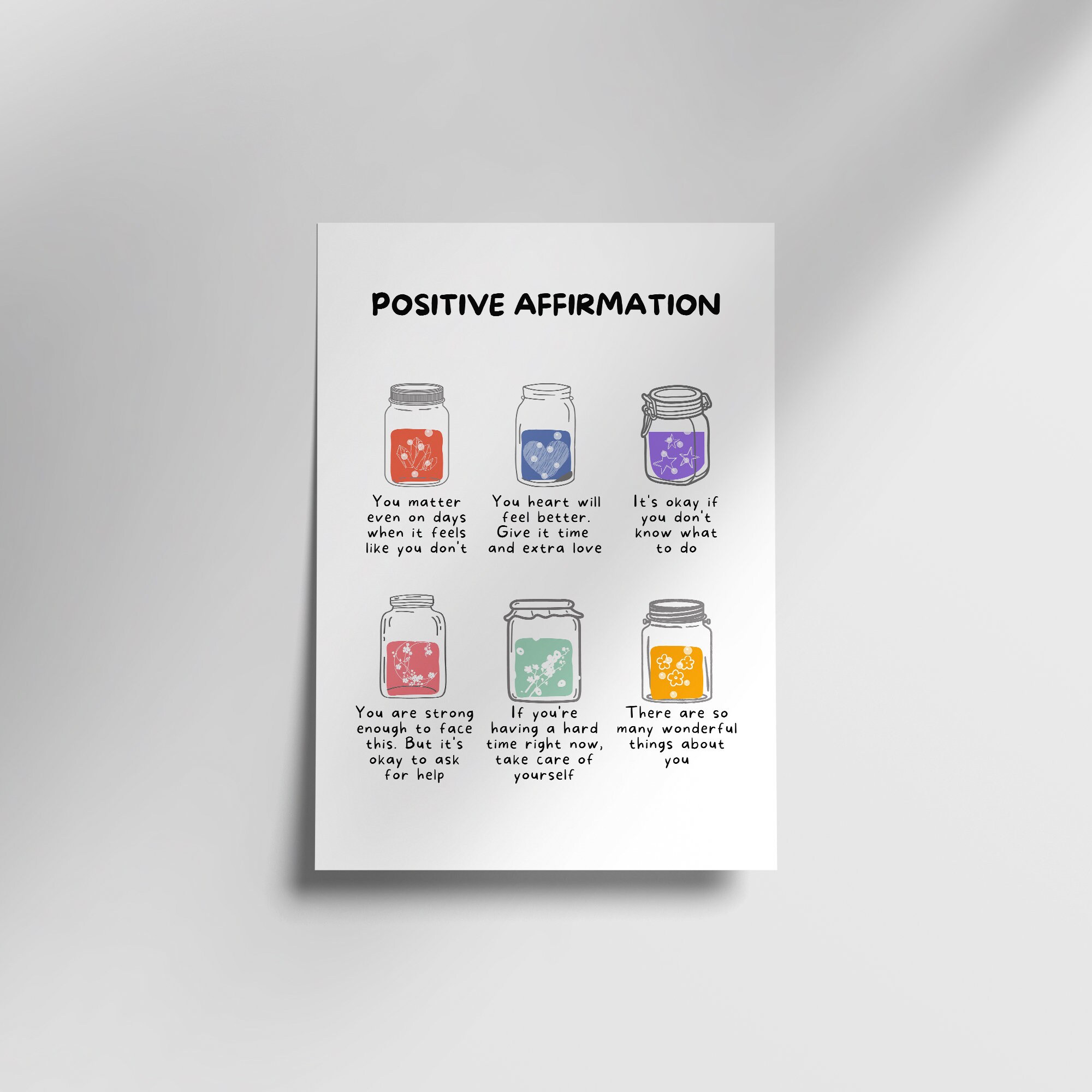 Daily Affirmations Positive Affirmations, Office Decor, Therapy Office ...
