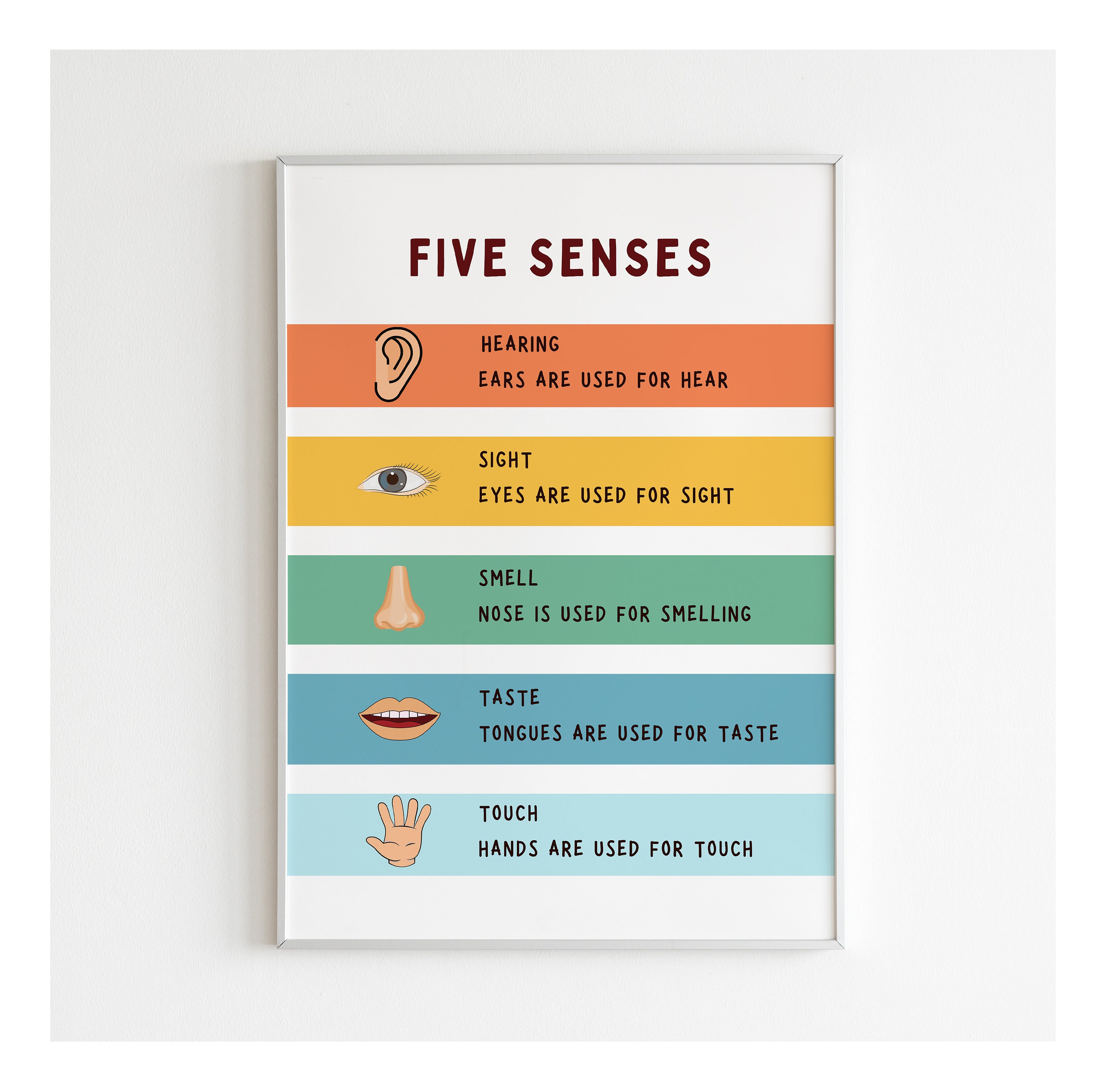 Five Senses Office Decor, Therapy Office, School Counselor, CBT DBT ...