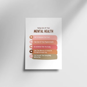 Taking Care | Therapy Office Decor, Affirmations, Positivity, Office ...