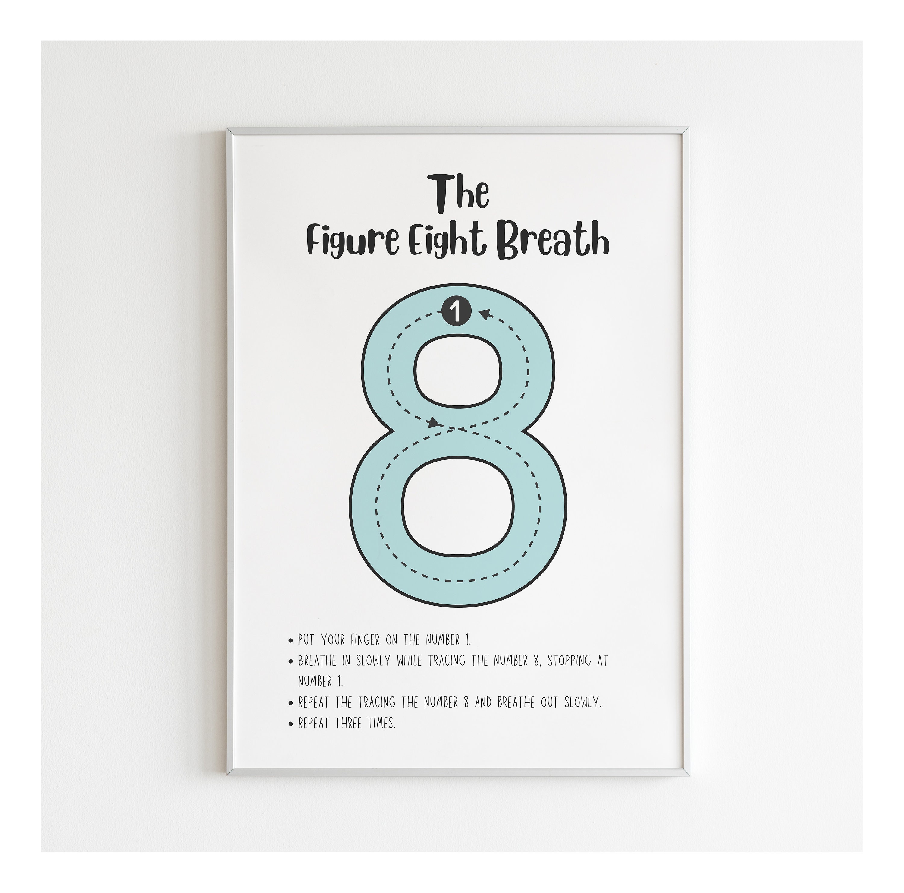 Figure Eight Breath Print | Grounding Technique Therapy Tool (digital ...