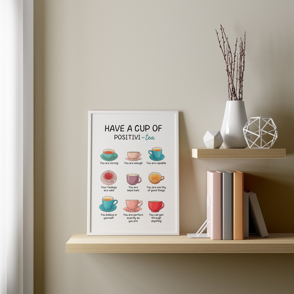 Positivity Office Decor Mental Health Positive Self Talk - Etsy