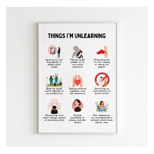 Things I Am Unlearning | Office Decor Therapy Office School Counselor ...