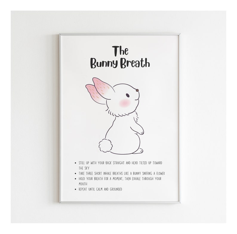 Bunny Breath | Grounding Technique Therapy Office Decor School ...