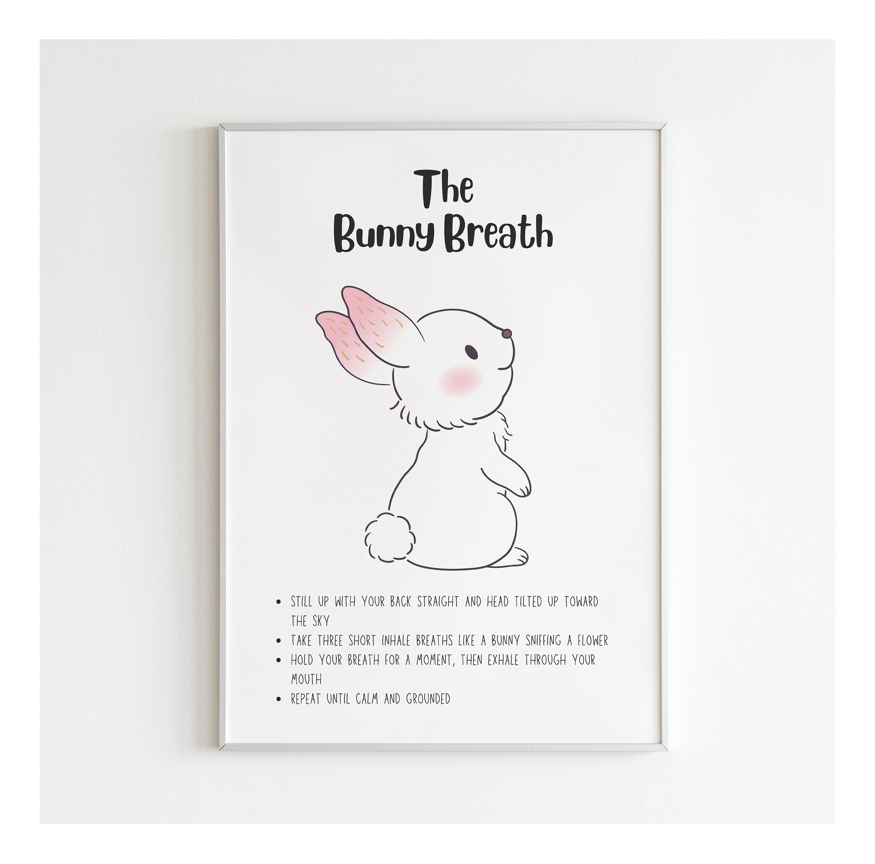 Bunny Breath | Grounding Technique Therapy Office Decor School ...