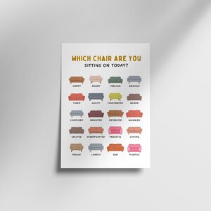 Emotions Prints Digital Poster, School Counsellor Posters Psychologist ...