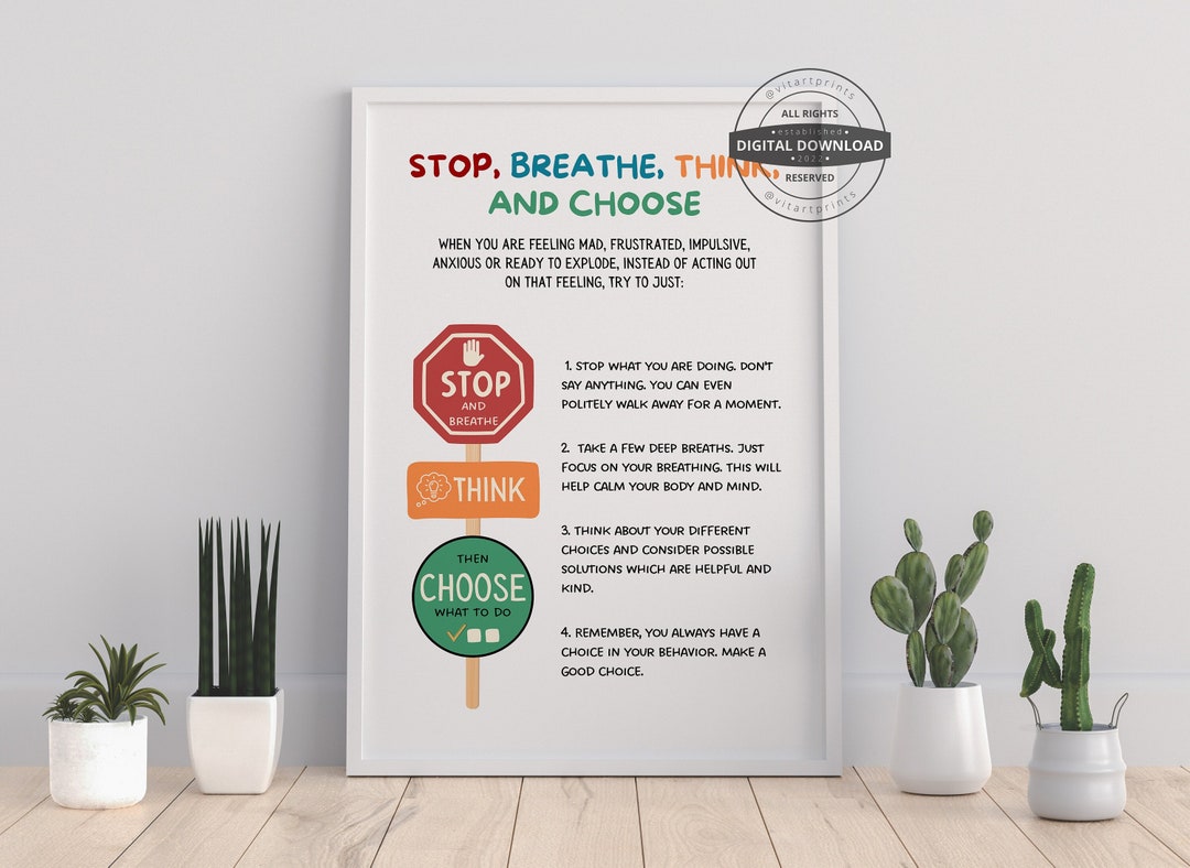Mindfulness | Therapy Office Decor School Counselor CBT DBT Therapy ...