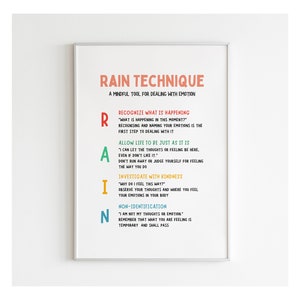 Rain Technique, Rain Emotions, Mindfulness, Psychology, Therapy Office ...