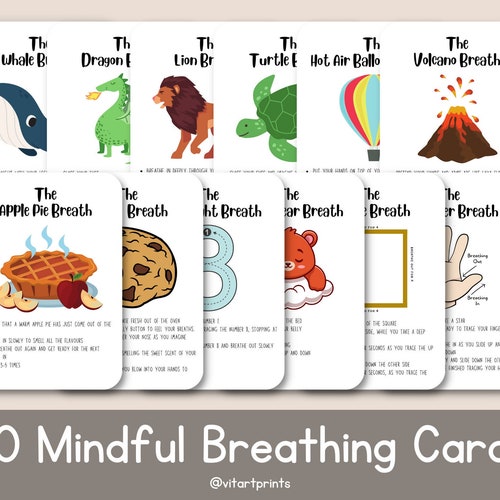 Breathing Technique for Kids Printable Posters Counselor Decor - Etsy UK