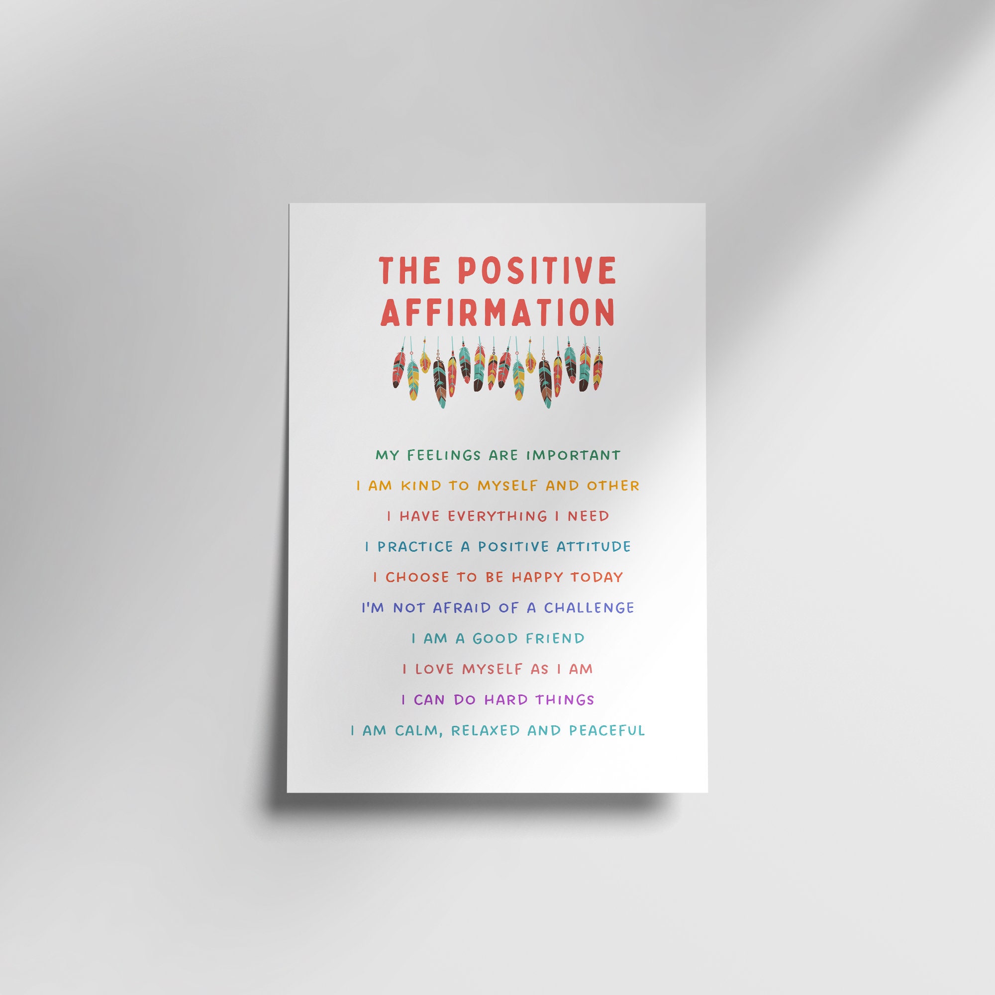 Positive Affirmations Office Decor Therapy Office Decor School ...