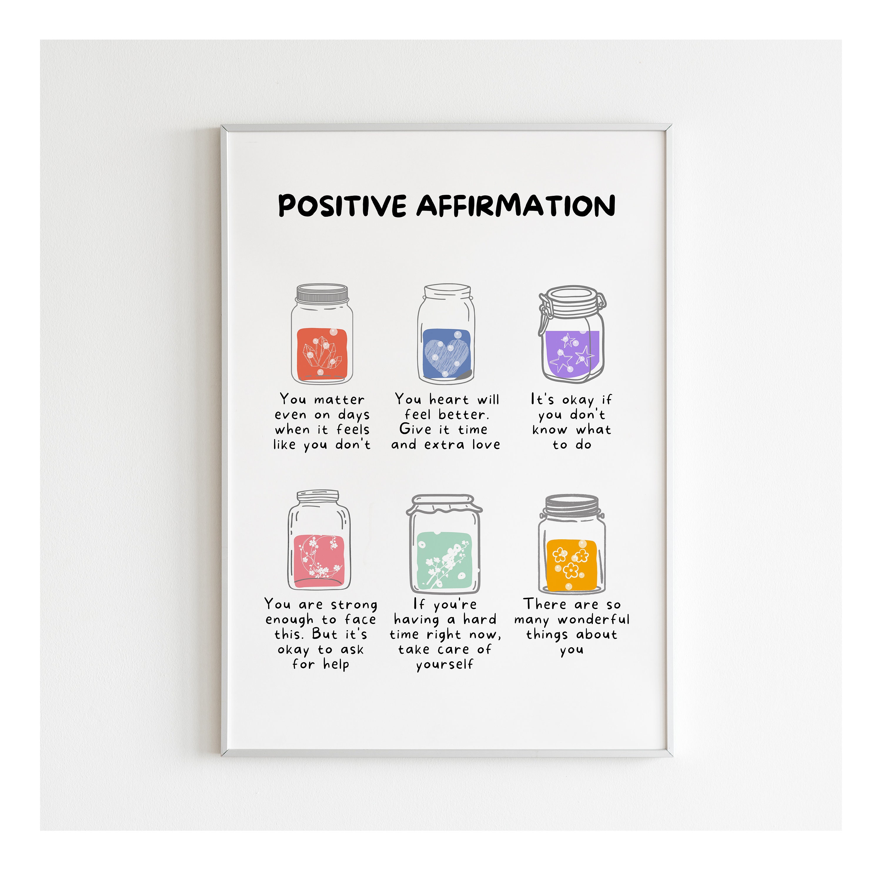 Daily Affirmations Positive Affirmations, Office Decor, Therapy Office ...