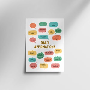 Daily Affirmations Positive Affirmations, Office Decor, Therapy Office ...