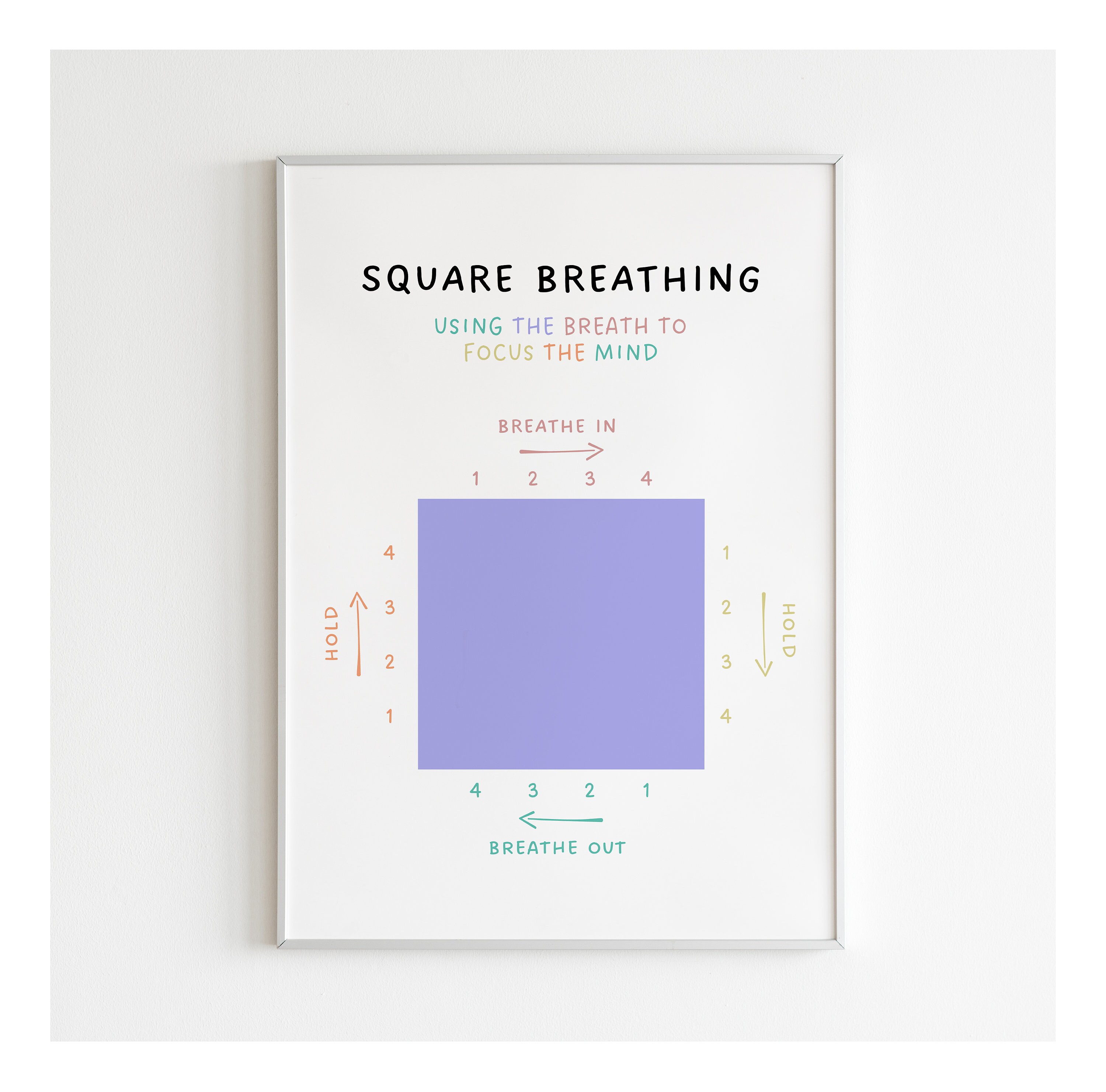 Square Breathing | Grounding Technique, Office Decor, Therapy Office ...